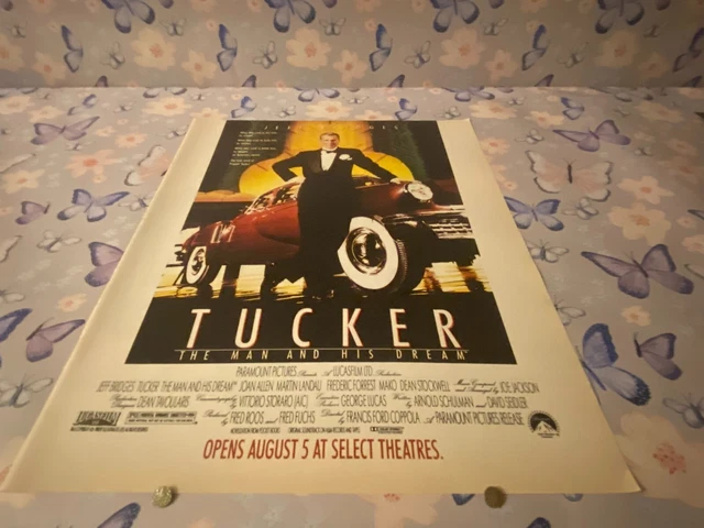 FRAMED MAGAZINE MOVIE Advert 12X10 Tucker The Man And His Dream. Jeff ...