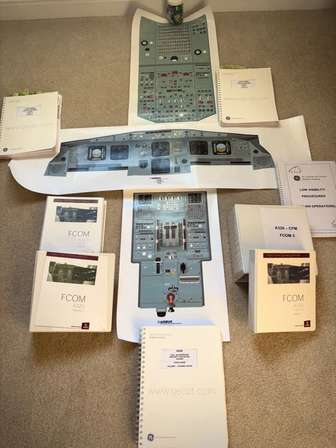 AIRBUS A320 BOOKS & Cockpit Poster £50.00 - PicClick UK