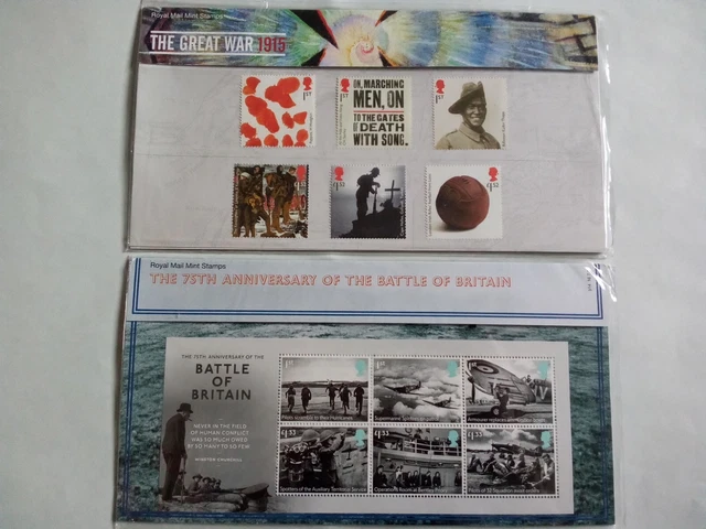 75TH ANNIVERSARY BATTLE of Britain Great War 2015 Royal Mail Mint ...