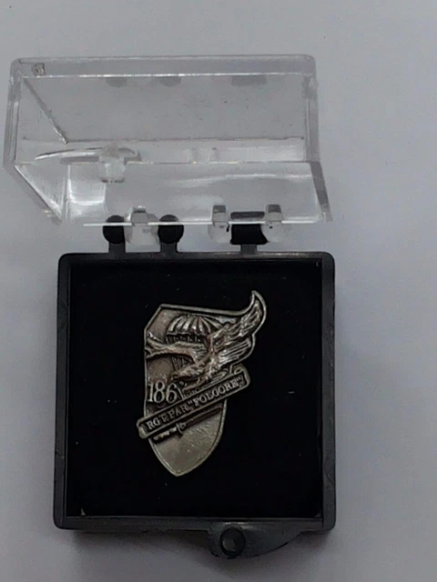 INSIGNE MÉTAL 186° Régiment Parachutistes Folgore Sienne Para ' 'Cadeau ...