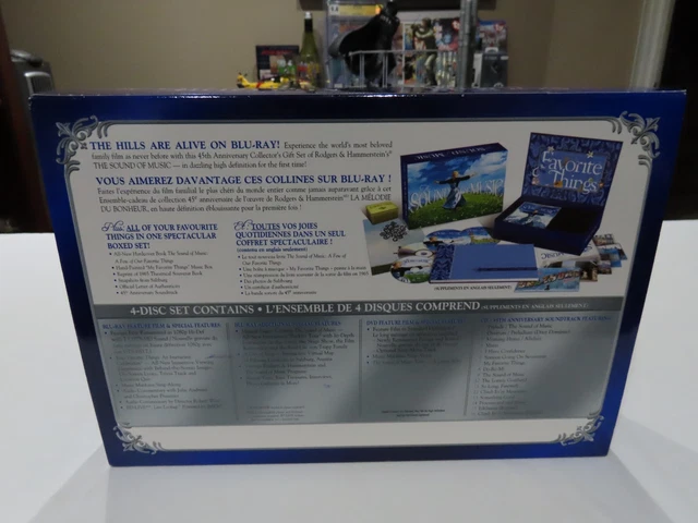 THE SOUND OF Music 45th Anniversary Blu-ray DVD Combo 4 Disc Music Box ...