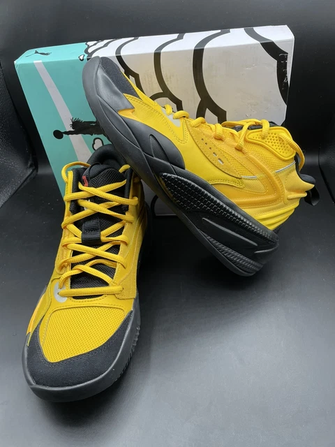 NEW PUMA J. Cole RS Dreamer 2 Mid JR Yellow Basketball Shoes Size 7 ...