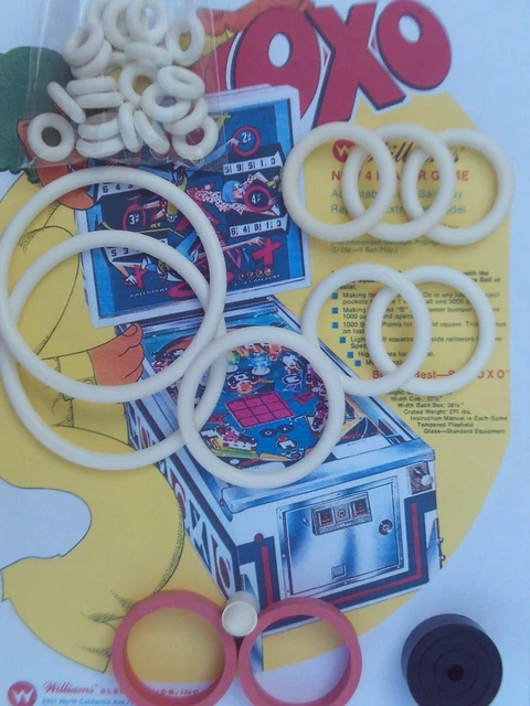 FLIPPER WILLIAMS -Oxo-Kit Elastiques Caoutchouc-Pinball Rubber Kit EUR ...