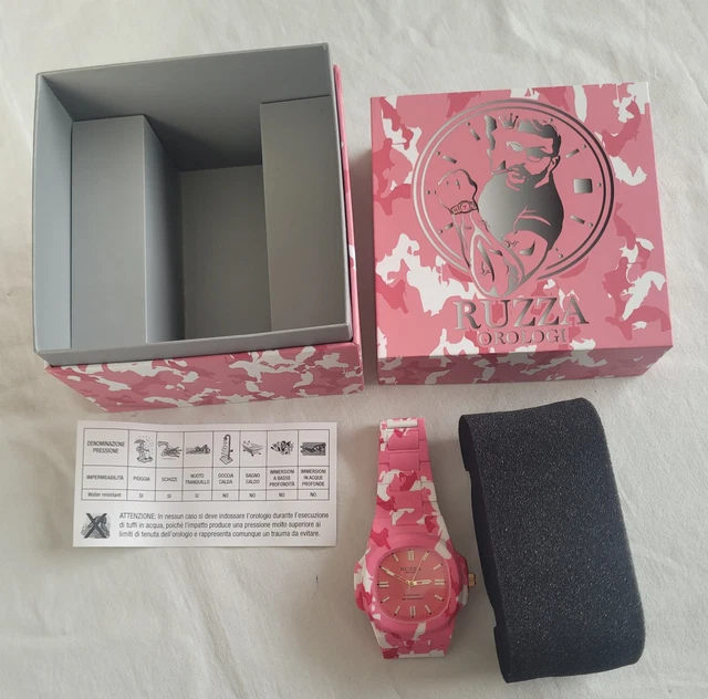 OROLOGIO RUZZA WATCH Camoufflage Rosa Nuovo, Pellicolato, Mai indossato ...