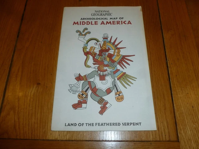 ARCHEOLOGICAL MAP OF MIDDLE AMERICA - Guide & Map - National Gegraphic ...