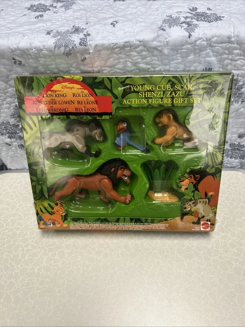 MATTEL LION KING Action Figure Play Set Simba Young Cub Scar Shenzi ...