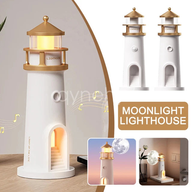 LIGHTHOUSE PROJECTION LAMP Baby Night Light Projector w/Bluetooth ...