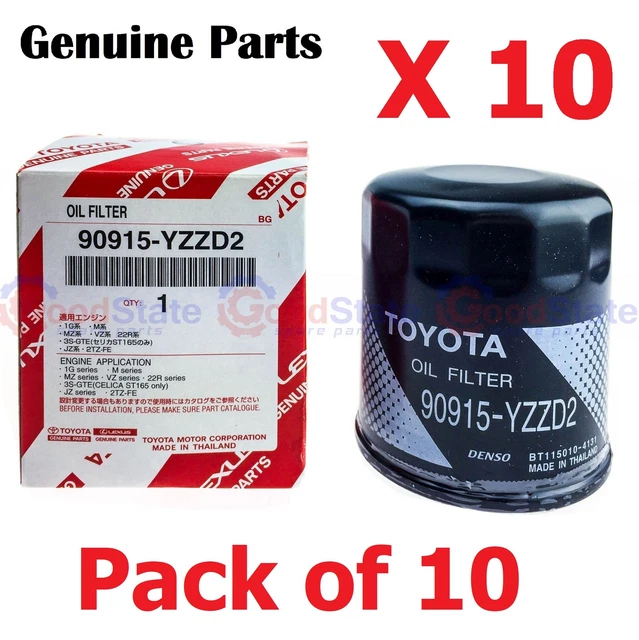 GENUINE TUNDRA VCK40 Verossa JZX110 5VZ 1JZ 1JZ GTE Oil Filter Pack x10 ...