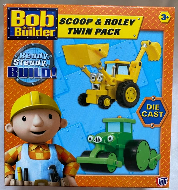 NEW BOB THE Builder Scoop and Roley Twin pack die cast vehicles Age 3 ...