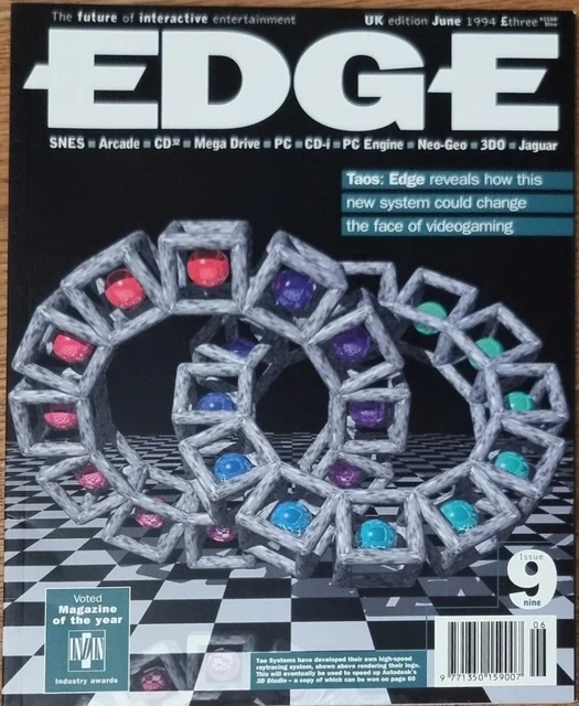EDGE MAGAZINE, ISSUE 9, June 1994 RARE and in very good condition. £37. ...