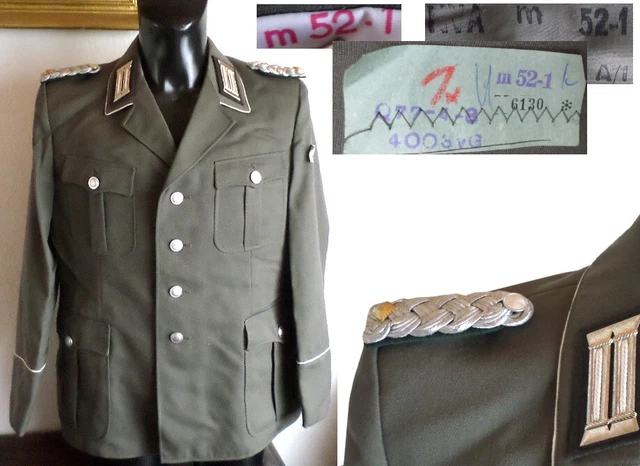 GDR NVA 1977 Uniform - Jacket m52-1 50 M Major East German Army Officer ...