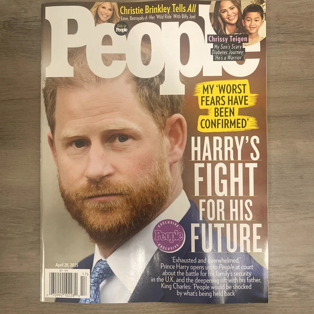 PEOPLE MAGAZINE APRIL 28th 2025 Harry Fights for his Future $11.99 ...