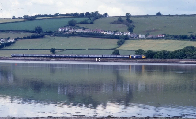 35MM SLIDE BRITISH Railway Br Diesel Class 50 - 50023 Teign Estuary 16 ...