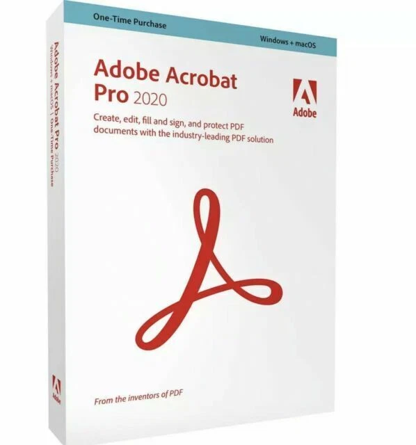 ADOBE ACROBAT PRO 2020 Windows Mac Box Pack (65311590) $620.00 - PicClick