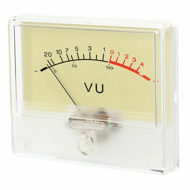 DB PANEL AMPLIFIER Level Indicator VU Meter Header with Light Bulb ...