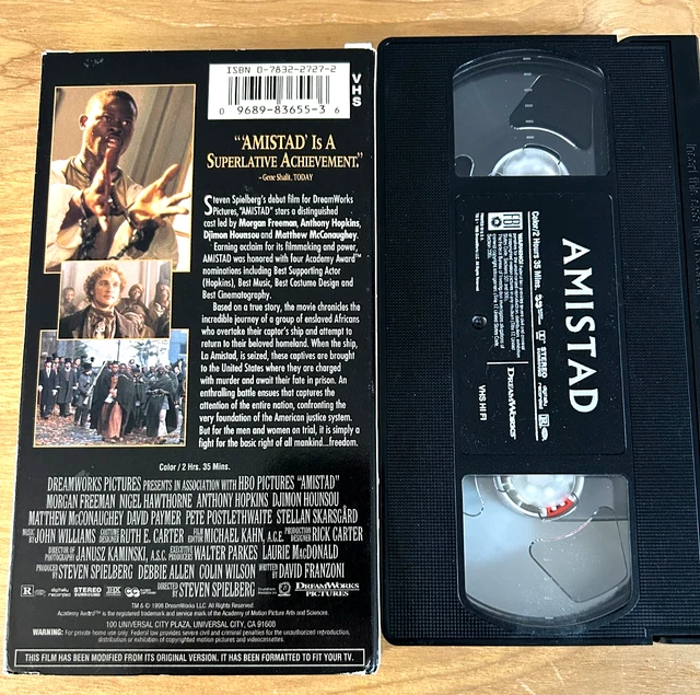 AMISTAD MORGAN FREEMAN VHS tape Ships Same Day With Tracking £8.93 ...