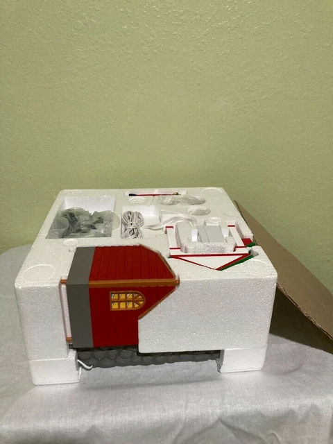 DEPT 56 VILLAGE Animated Photo with Santa 1999 Unused OPEN BOX $197.47 ...