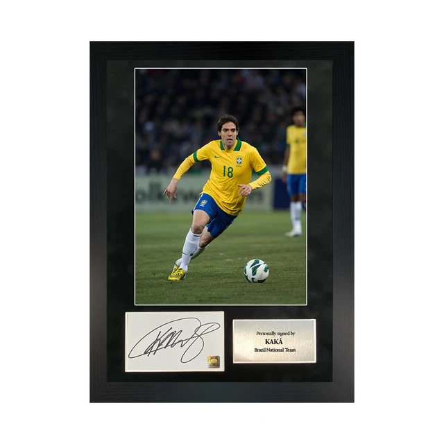 AUTHENTIC HAND-SIGNED KAKA Brazil Single Photo A3 Frame W/ COA £144.99 ...