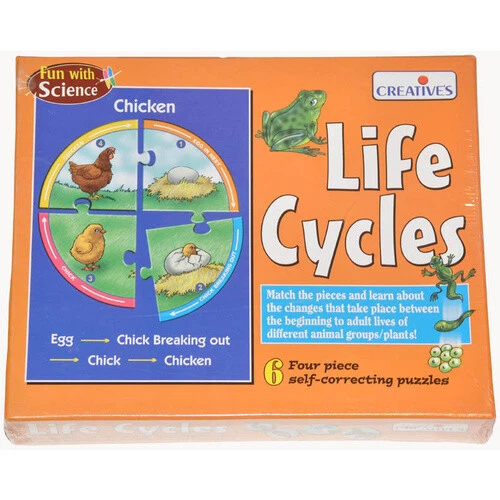 LEARN ABOUT LIFE CYCLES LIFECYCLES Educational SCIENCE Puzzle PRESCHOOL ...
