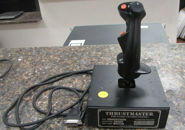 VINTAGE THRUSTMASTER PRO FLIGHT CONTROL SYSTEM Joystick Controller £12. ...