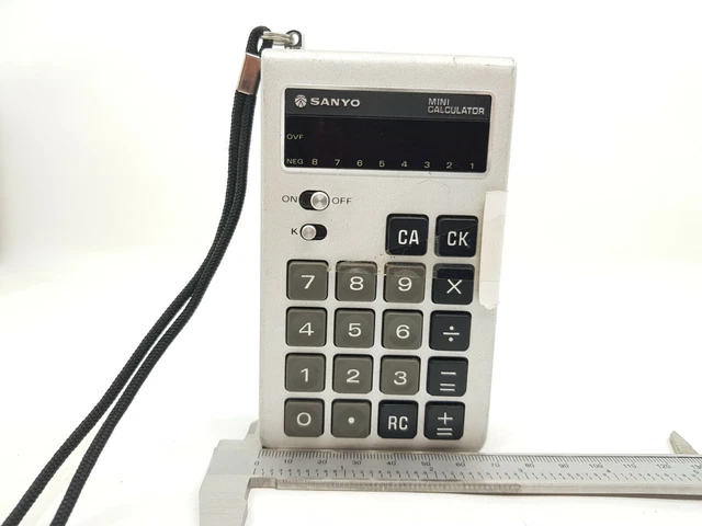 CALCULATRICE - CALCULATRICE. Sanyo Cx-8007. Cod$*58A - EUR 60,76 - PicClick FR