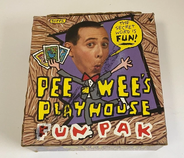 PEE WEE’S PLAYHOUSE 1988 Fun Pak Box Full Box 36 sealed packs Topps £73 ...