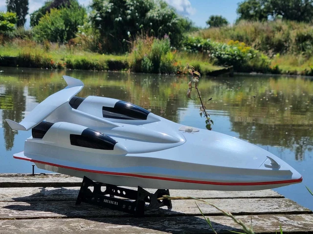 RC BOAT YACHT Remote Control High Speed Racing 15Kmh+ Twin Motor 2.4G ...
