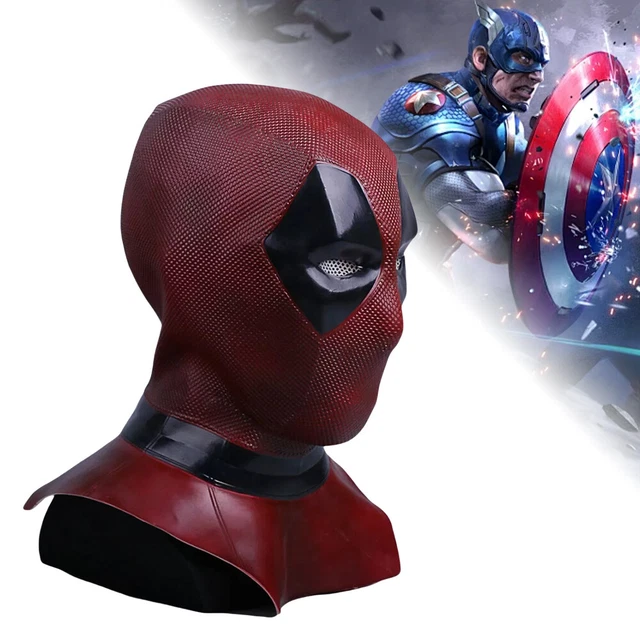 DEADPOOL 3 HELMET Full Face Mask Cosplay Halloween Accessories Party ...