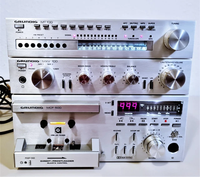 GRUNDIG MINI HIFI stereo anlage MT100+MXV100+MCF 500 EUR 399,00 ...