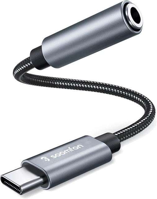 ADAPTATEUR CONNECTEUR USB Type C vers Prise Jack 3,5mm Audio Aux DAC ...