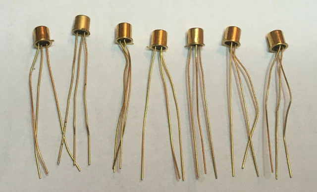 8 X NPN Transistor SMALL 2N706 Full Gold Plated Rare Uk Seller £20.00 ...