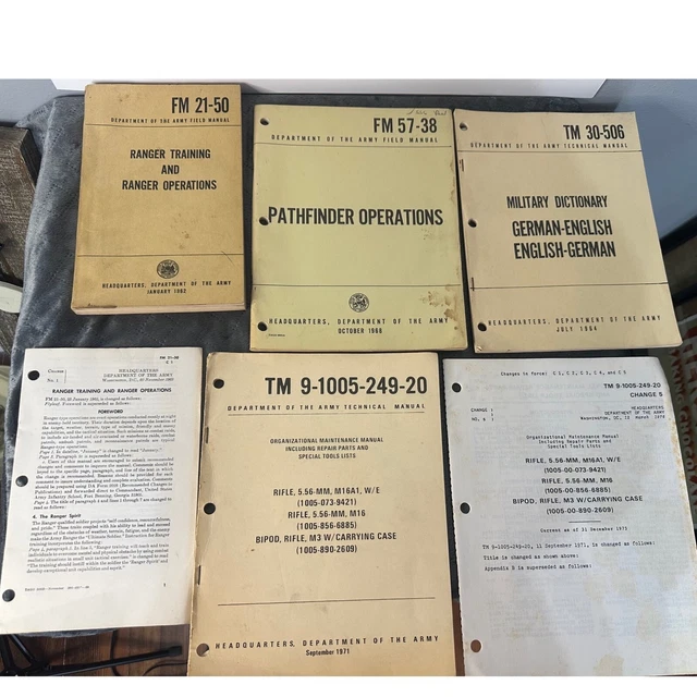 ARMY FIELD MANUALS Ranger Training Pathfinder Operations Military ...