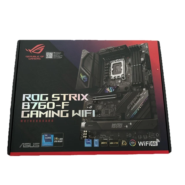 ASUS ROG STRIX B760-F GAMING WIFI Intel LGA 1700 Intel Celeron Intel ...