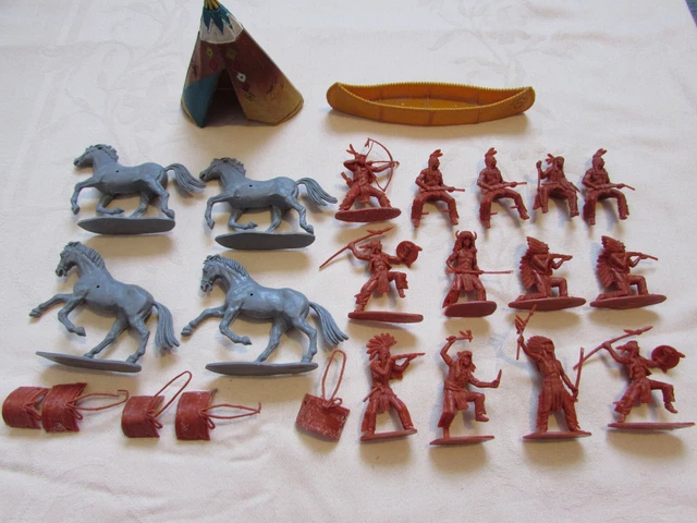 VINTAGE AIRFIX 1/32 scale soldiers wild west American Indians. £21.00 ...