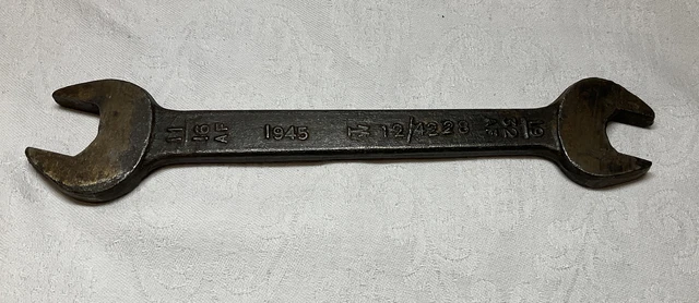 TW 1945 UK Crows Foot Military Tool Kit Spanner Wrench 11/16 19/32 12/ ...