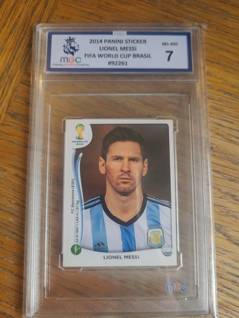 LIONEL MESSI WORLD Cup 2014 MGC 7 Sticker PANINI Argentina $54.61 ...