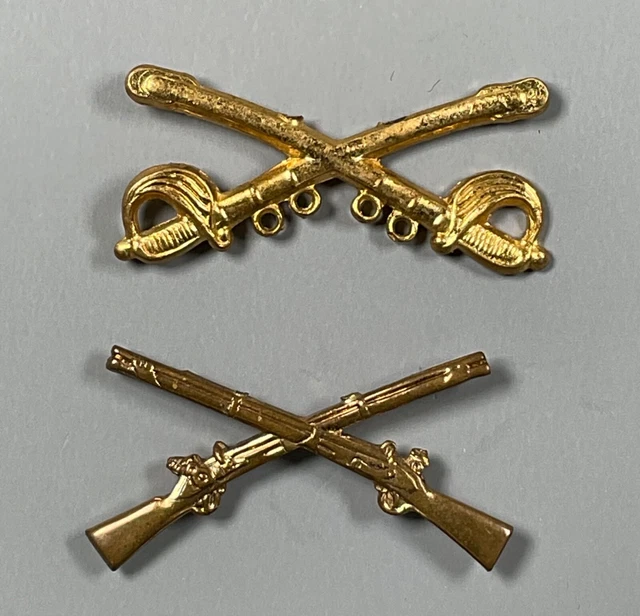 WWII US ARMY Snow Flake Pattern Reverse Cavalry & Infantry Officer’s ...