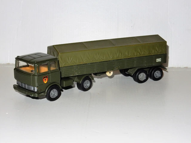 MINI-GAMA 921 FAUN Lkw Sattelzug mit Plane Bundeswehr Militär W.-Germany SELTEN EUR 39,00 ...