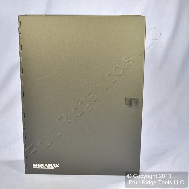 SIGNAMAX BLACK FIBER Optic 4-Module Wall Mount Enclosure w/ Access Door ...