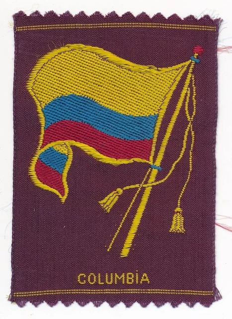 SILK CIGARETTE CARD Turmac (1930) : Flag of Colombia EUR 1,75 - PicClick IT