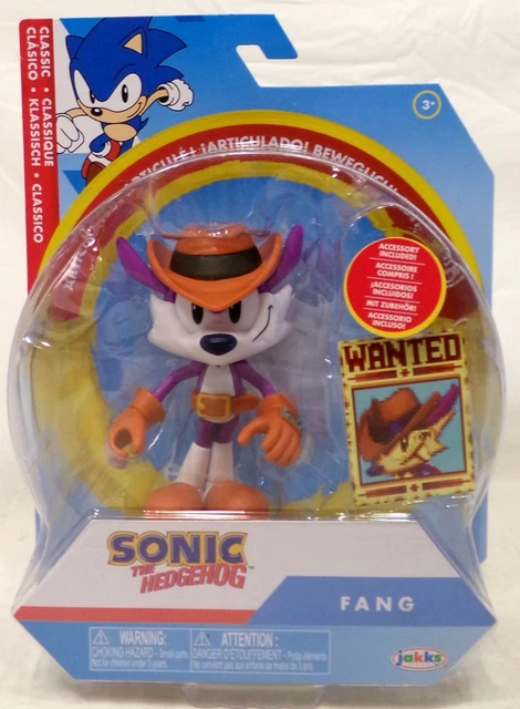 JAKKS PACIFIC SONIC The Hedgehog Clásico Colmillo Con Wanted Cartel 4 ...