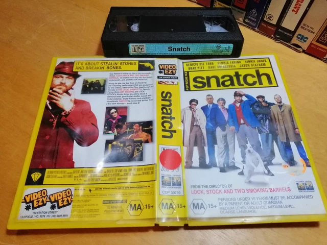 SNATCH (2001) BENICIO Del Toro, Vinnie Jones, Brad Pitt Vhs Issue ...