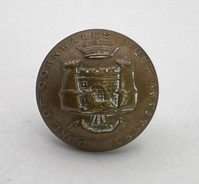 WW1 DUKE OF Cornwall's Light Infantry Brass Button 26 mm Buttons ...