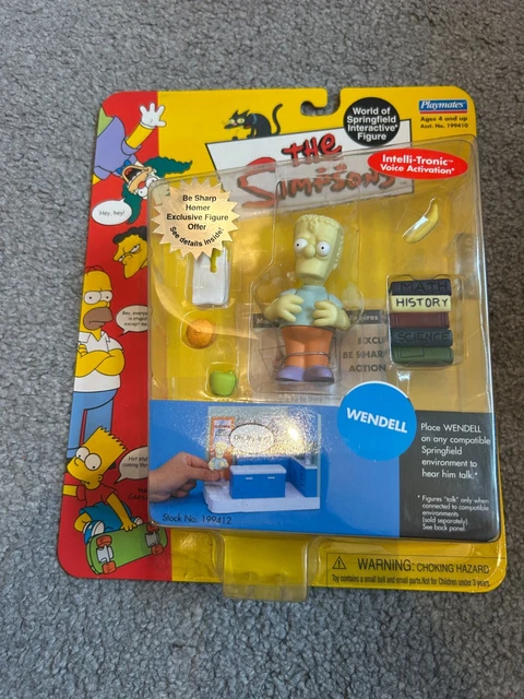 THE SIMPSONS WENDELL FIGURINE SERIES 10 BY PLAYMATES WOS 2002 (Free P+P ...