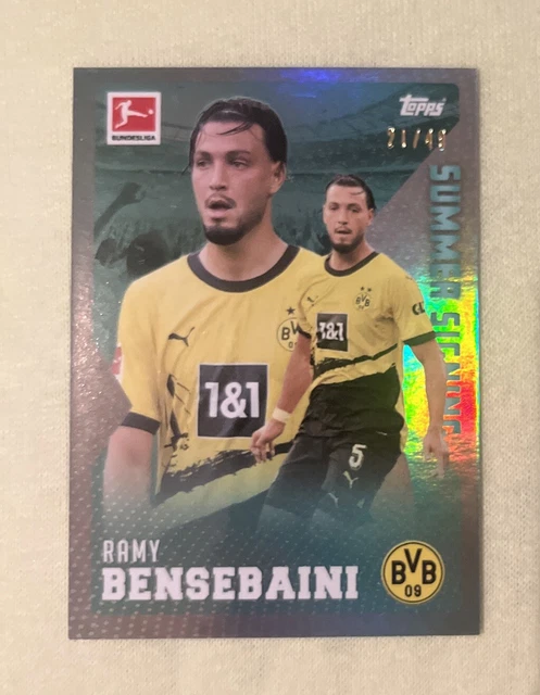 2023-24 TOPPS SUMMER Signings Bundesliga Ramy Bensebaini Borussia ...