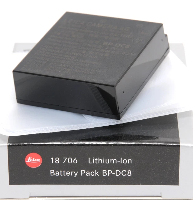 ORIGINAL LEICA 18706 lithium-ion battery pack BP-DC8 for Leica X1 Digi ...