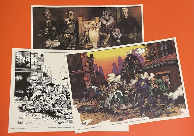ALAN FORD LOTTO dei 3 poster anni ‘70 falso d'autore EUR 59,99 ...