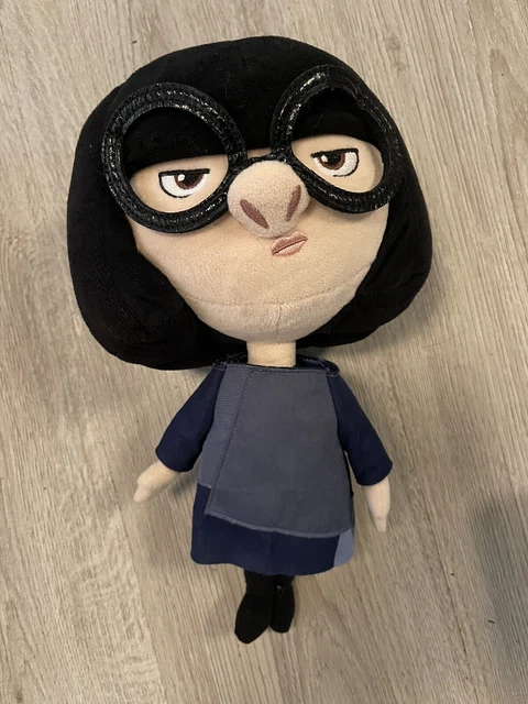 DISNEY PIXAR THE Incredibles 2 Edna Mode Plush Doll 12" Excellent ...