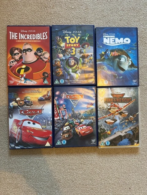 DISNEY PIXAR 6XDVD Bundle incl. Finding Nemo, Cars 1 & 2 and The ...