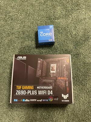 INTEL CORE I7-12700K CPU + ASUS Z690-PLUS TUF WiFi Gaming ATX ...